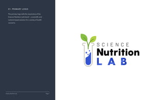 Science Nutrition Lab Brand Book | PDF | Food & Drink