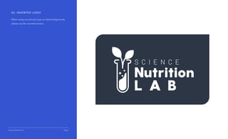 Science Nutrition Lab Brand Book | PDF