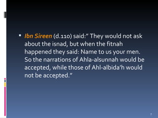 Science Of Hadith 1 (Introuduction) | PPT