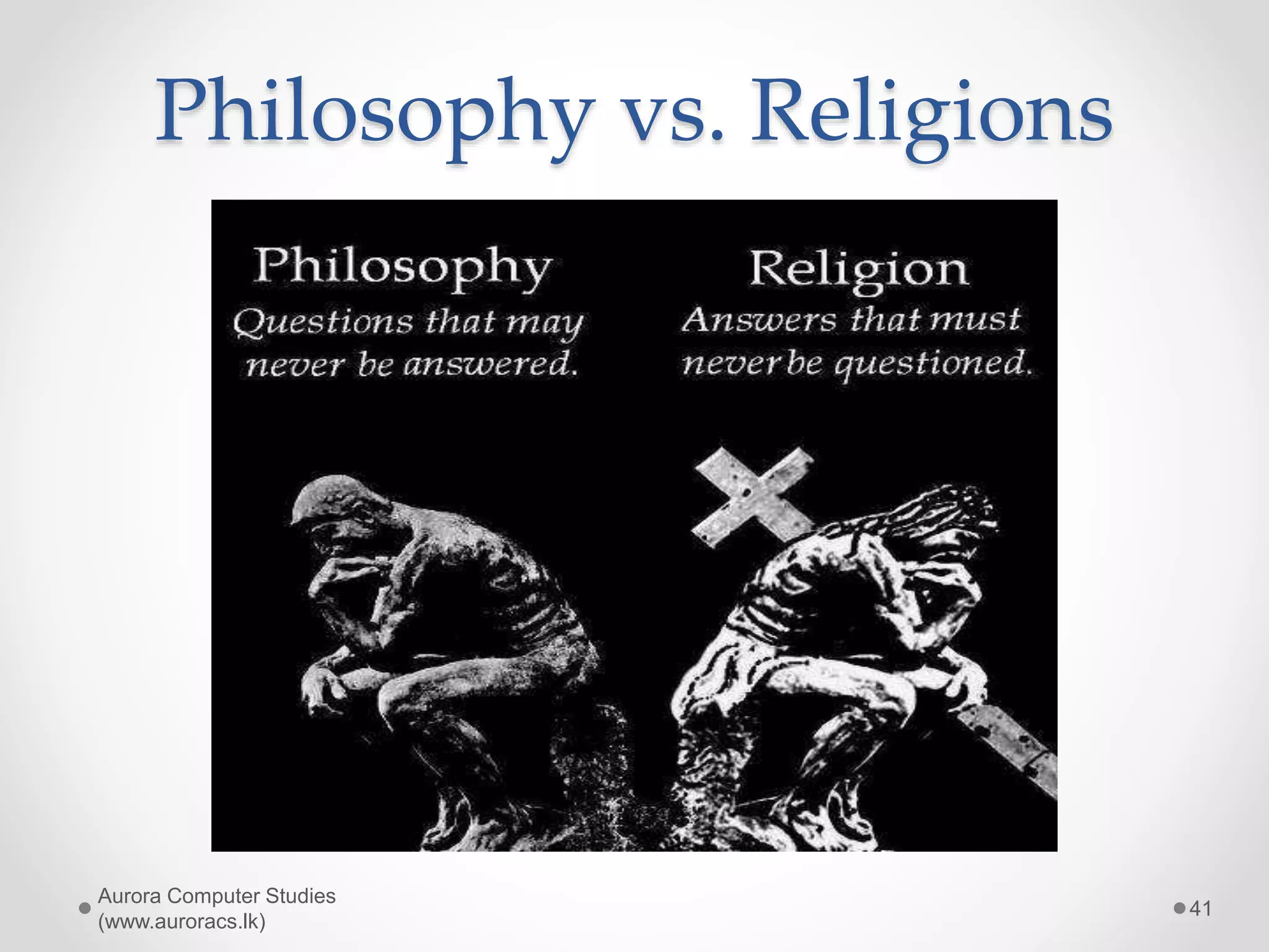 Science, philosophy, religions and myths | PPTX