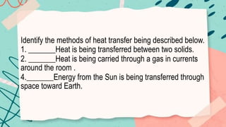 powerpoint presentation about Heat for science grade 4 | PPTX