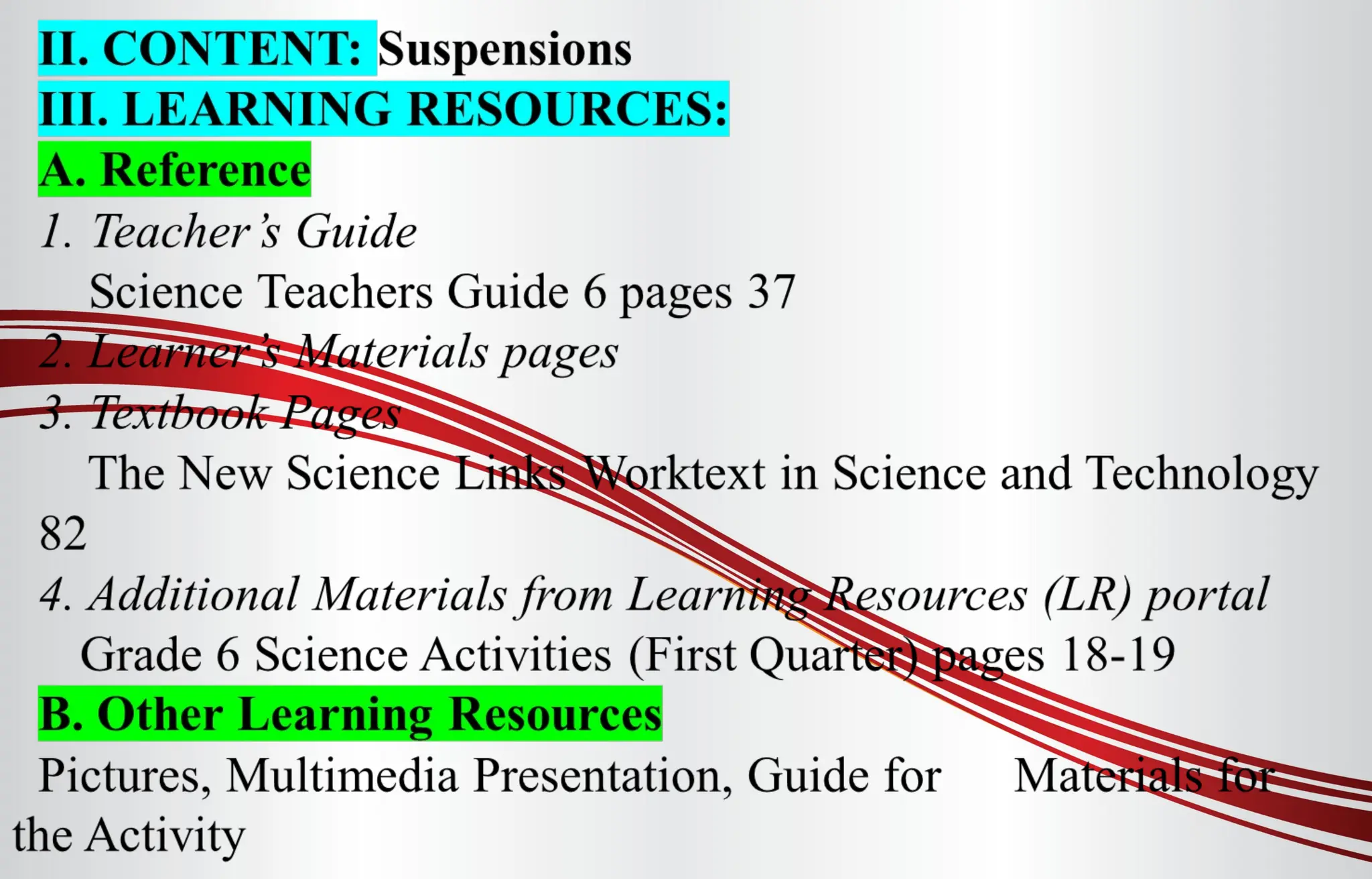 Science- Suspensions.ppt--------------------------------------------- | PPT