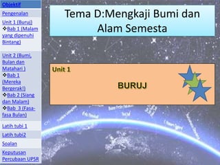 Science tahun 5- buruj | PPTX