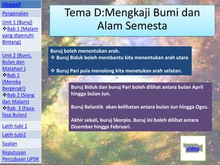 Science tahun 5- buruj | PPTX