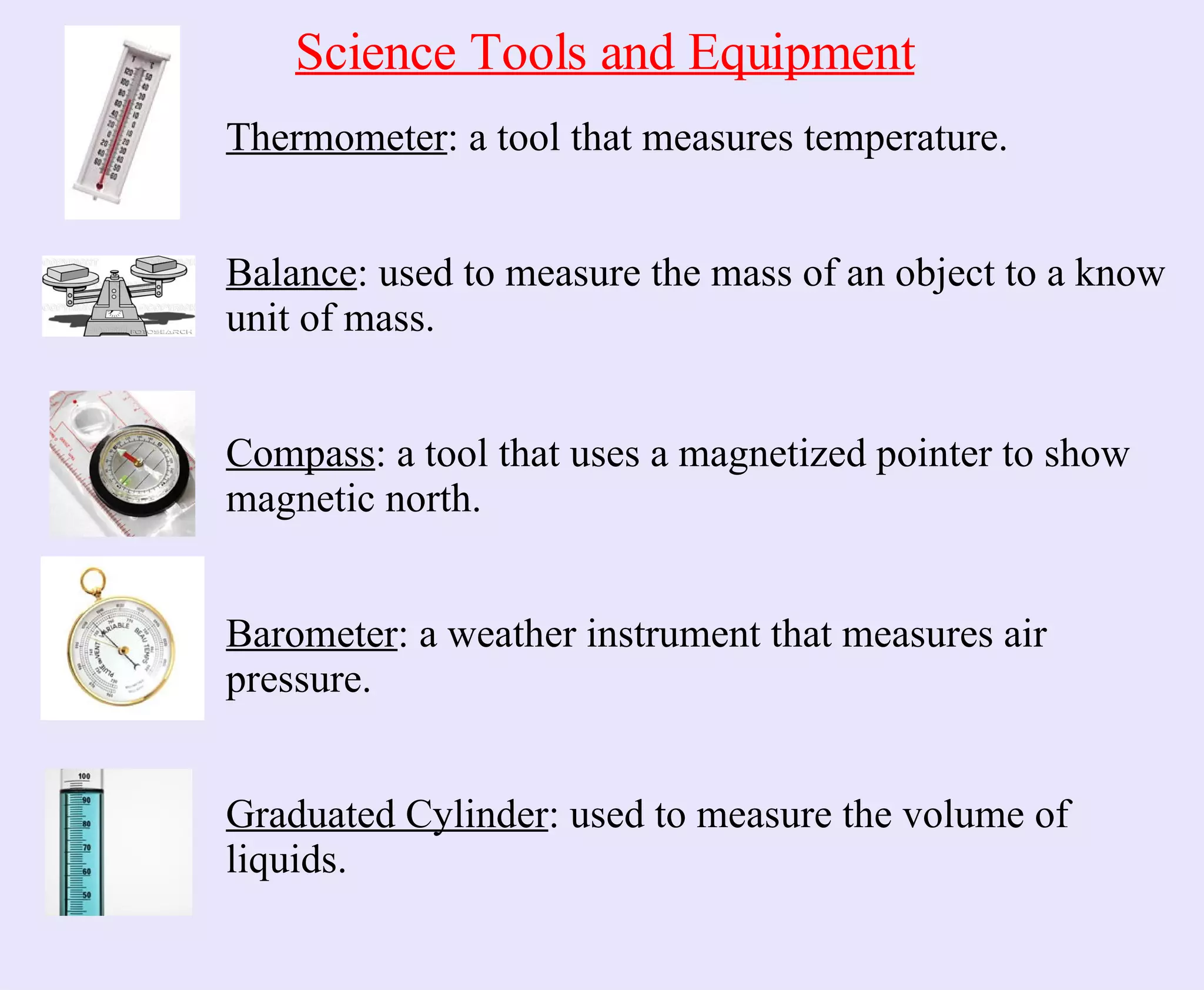 Science Tools | PPT