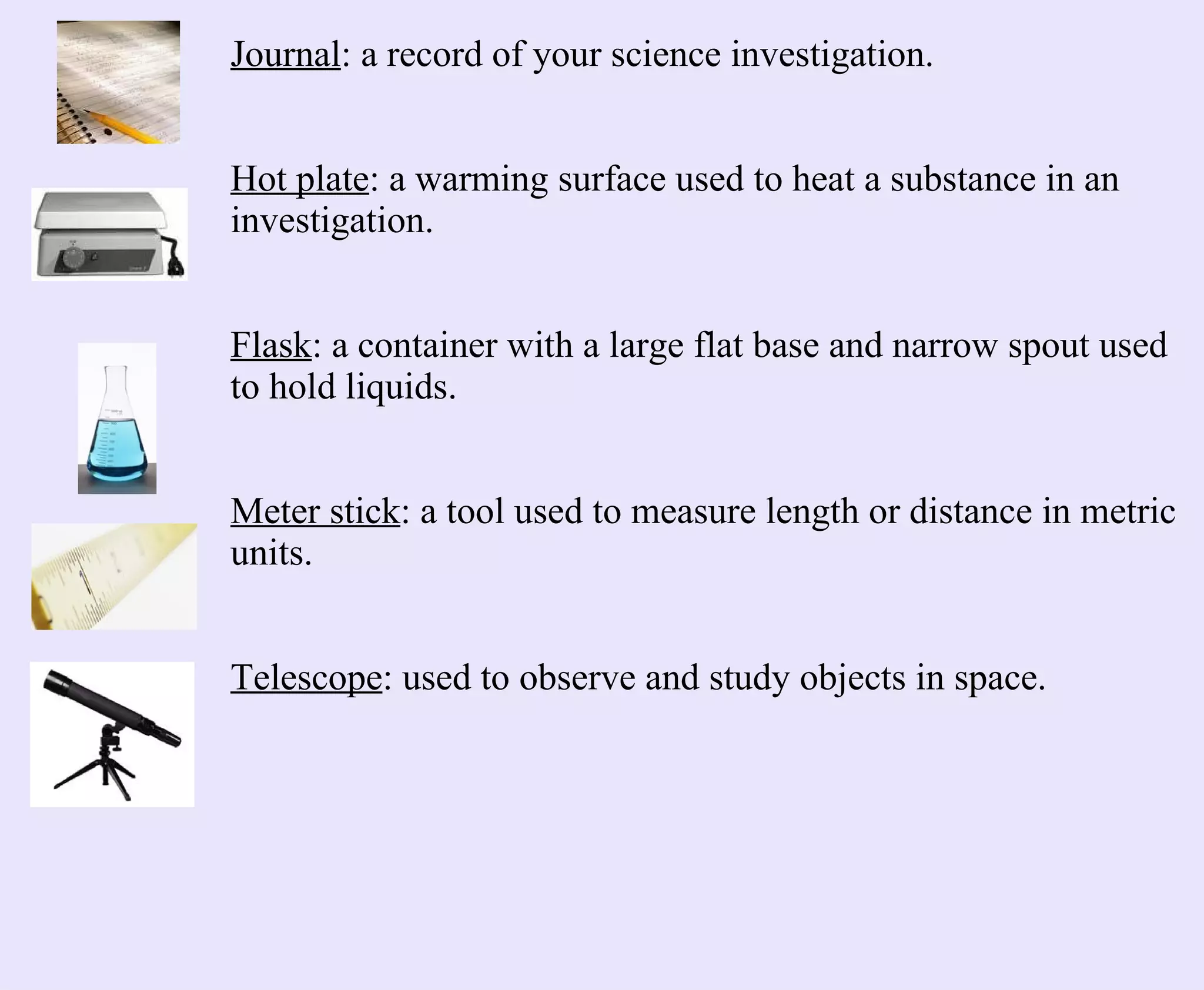Science Tools | PPT