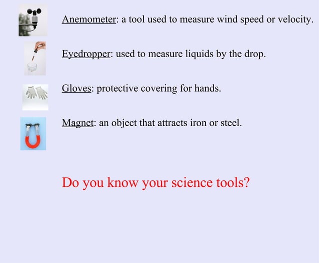 Science Tools | PPT | Chemistry | Science