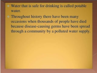 Science - Water – The Life Giving Liquid | PPTX