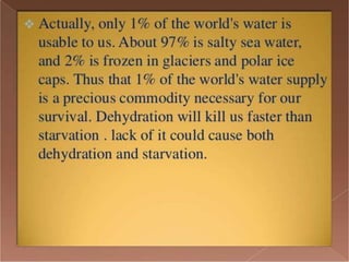 Science - Water – The Life Giving Liquid | PPTX