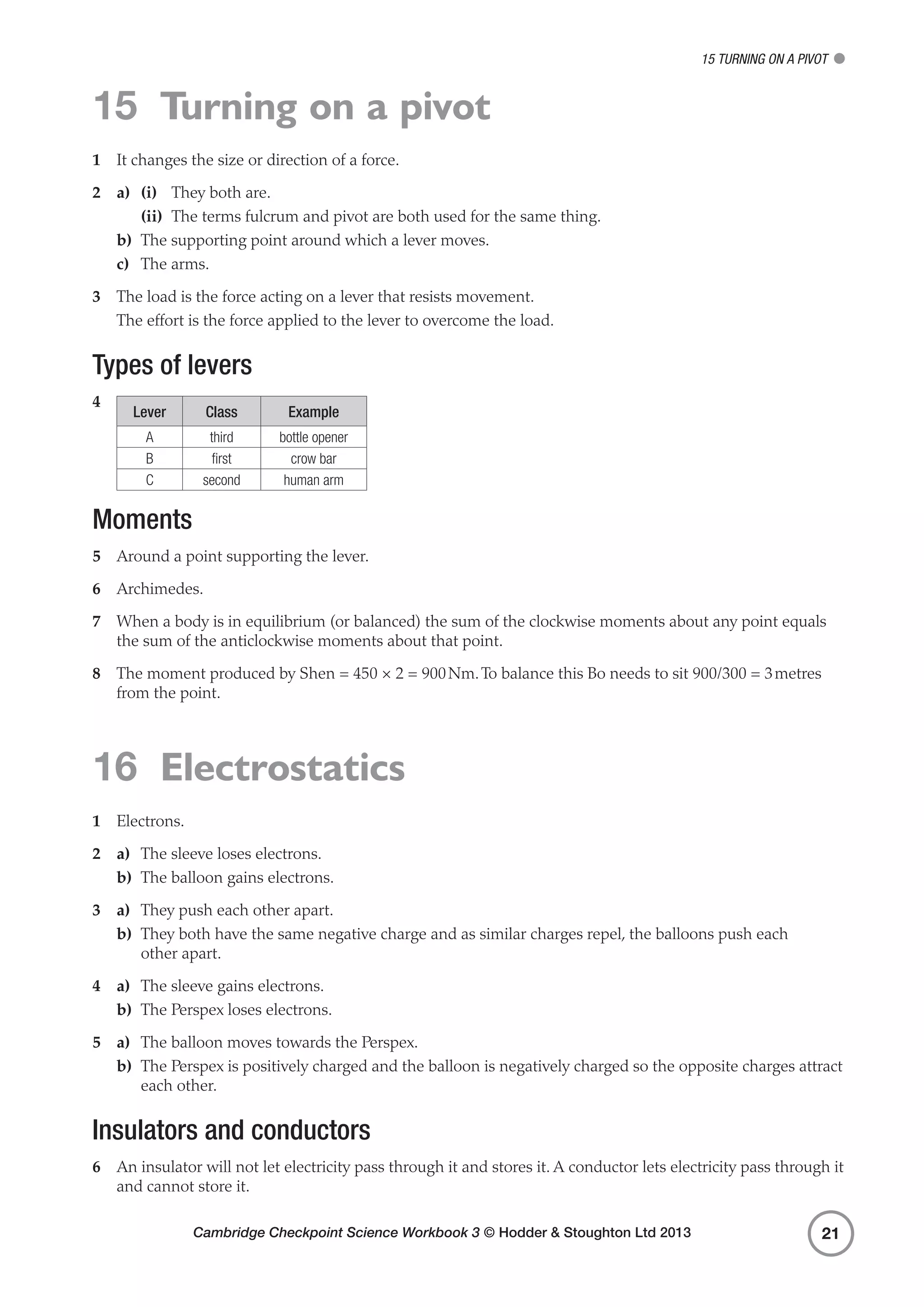 Science workbook-3-answers | PDF