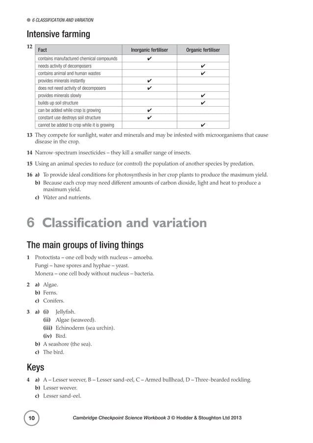 Science workbook-3-answers | PDF