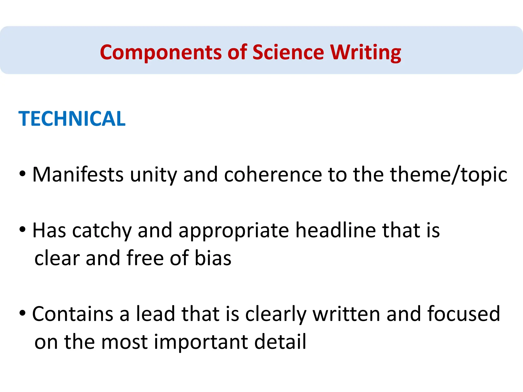How to do Science Writing ............... | PDF