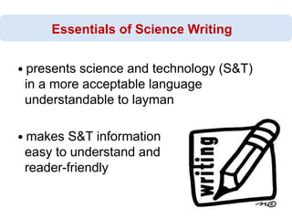 How to do Science Writing ............... | PDF