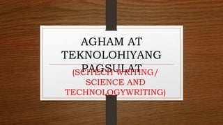 Guide on how to write science and Technology features | PPTX