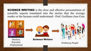 Guide on how to write science and Technology features | PPTX