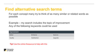 Introduction to searching | PPTX