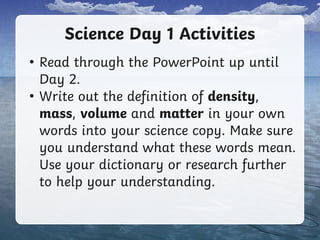 Science- Density | PPT