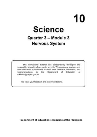 Science10_Q3_ver4_Mod3.pdf | Brain and Nervous System Disorders ...