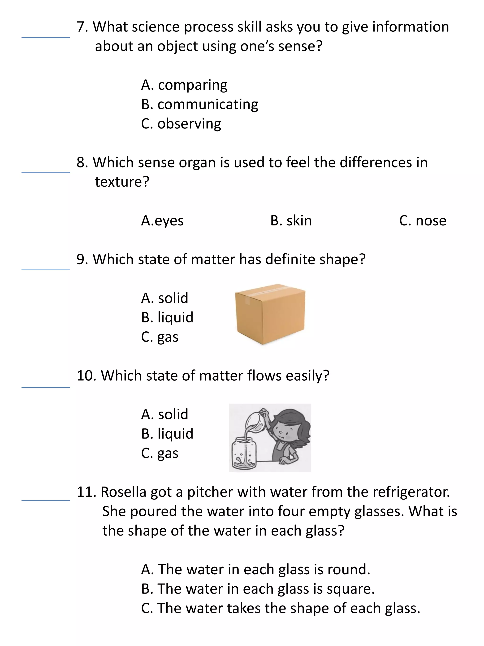 Science1 worksheet | PDF
