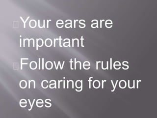 Science 3 parts of the ear | PPTX