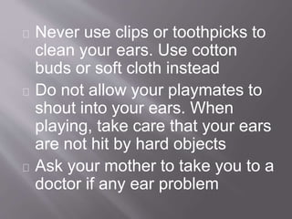 Science 3 parts of the ear | PPTX