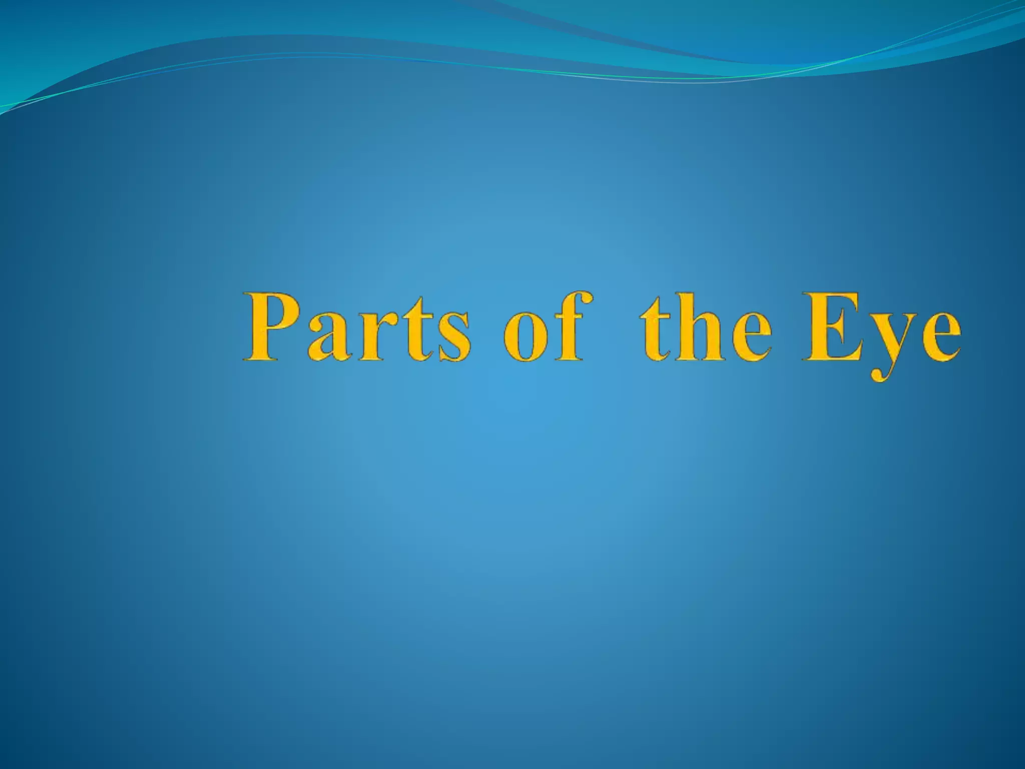 Science 3 parts of the eye | PPTX