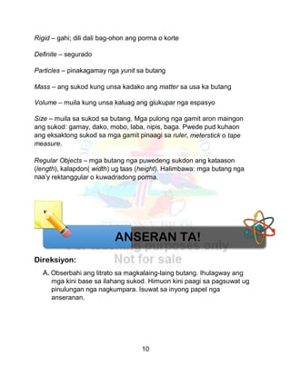 Science3 q1-module 4 cebuano | PDF