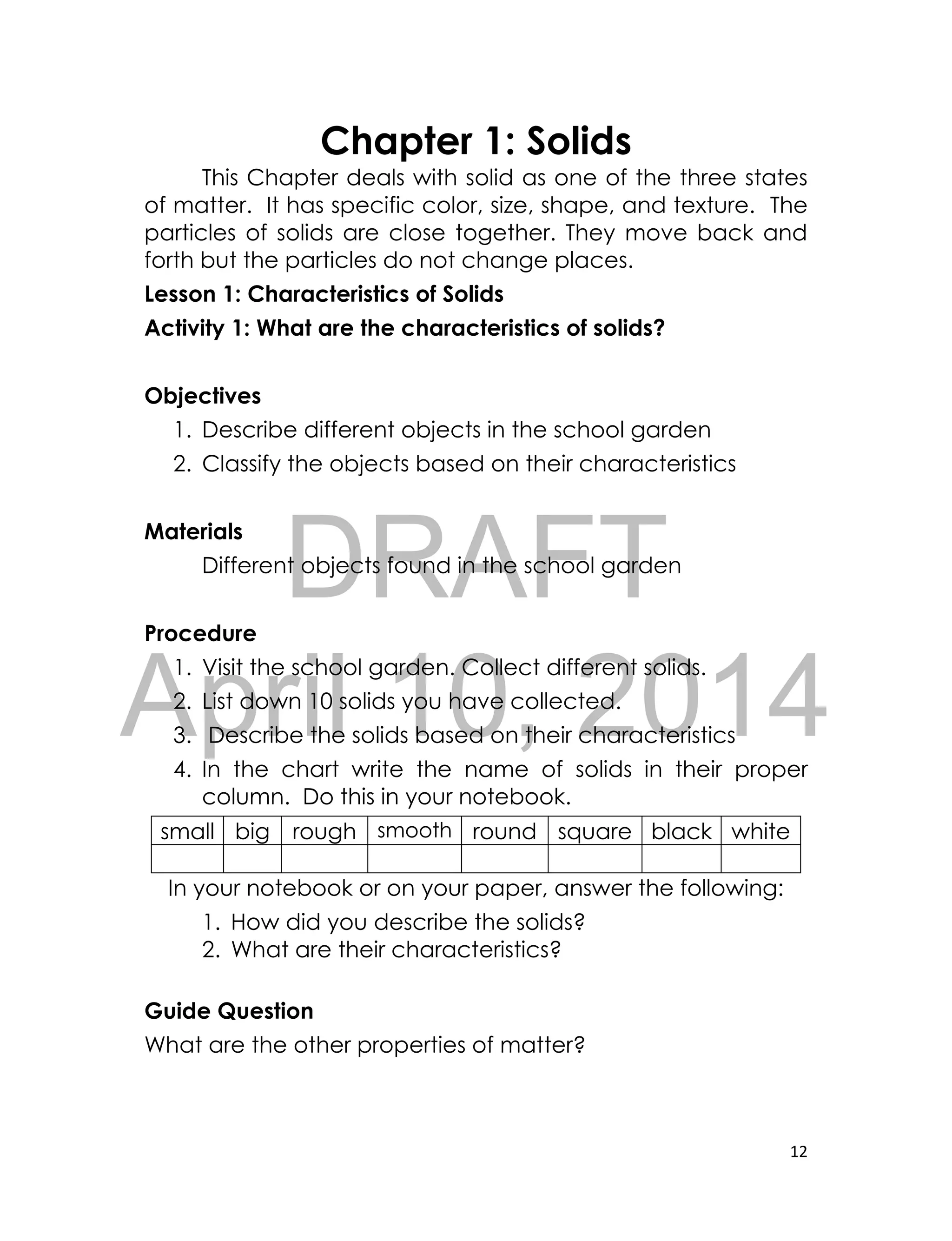 Grade 3 Science Learners Module | PDF | Chemistry | Science
