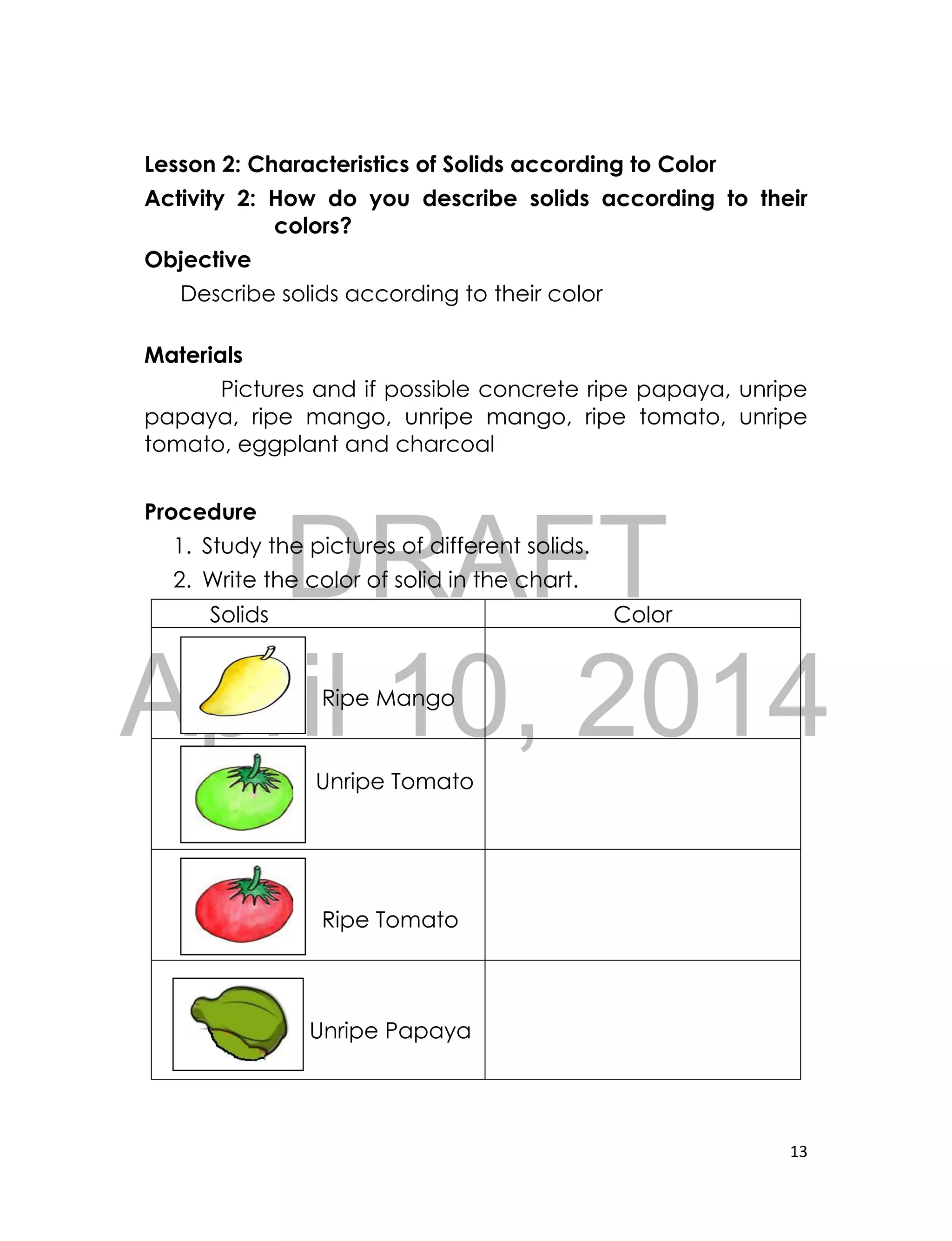 Grade 3 Science Learners Module | PDF | Chemistry | Science