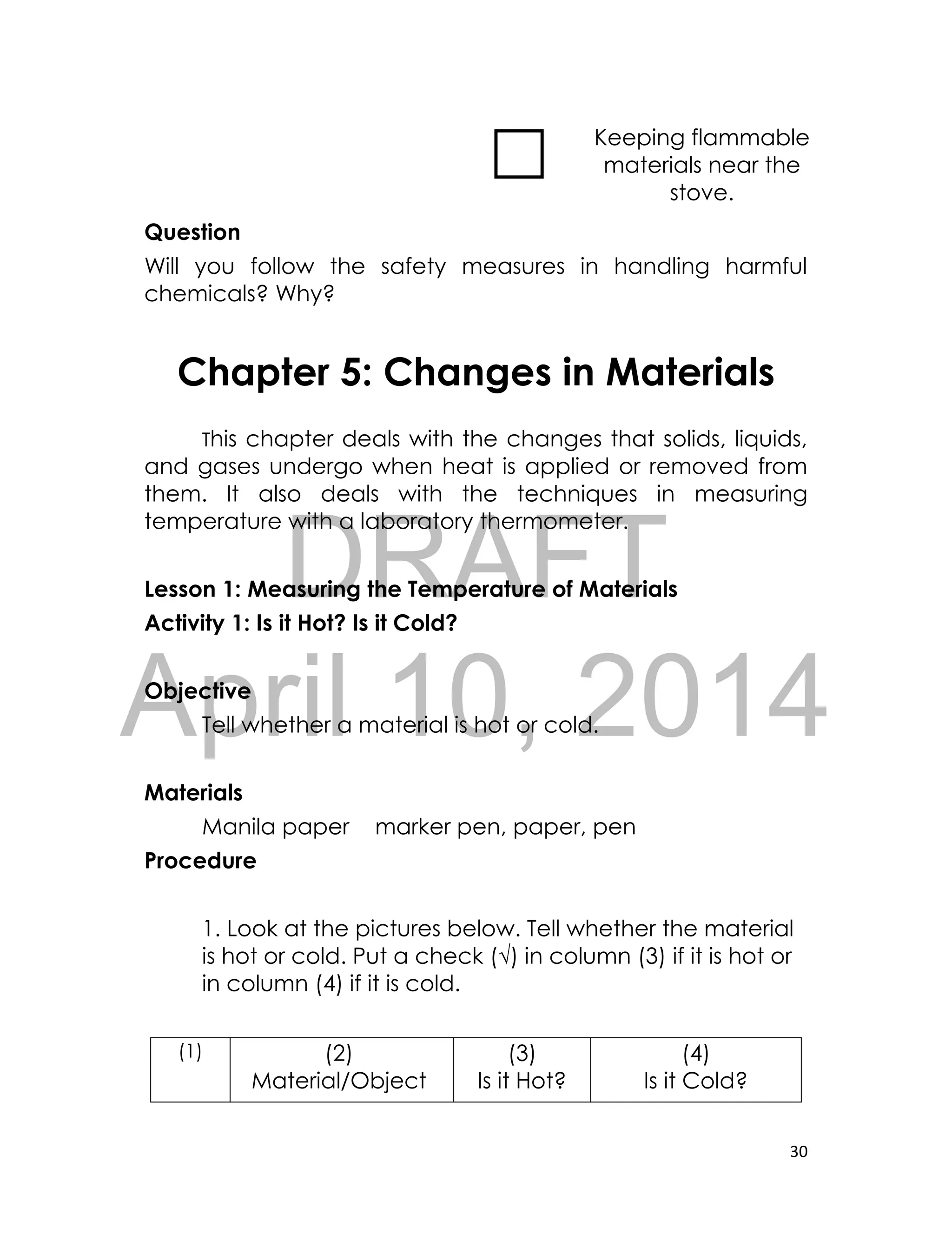 Grade 3 Science Learners Module | PDF | Chemistry | Science