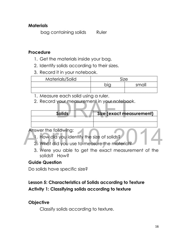 Grade 3 Science Learners Module | PDF | Chemistry | Science