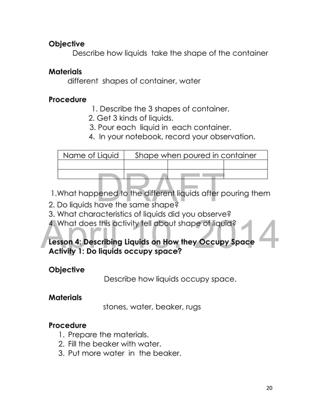 Grade 3 Science Learners Module | PDF | Chemistry | Science