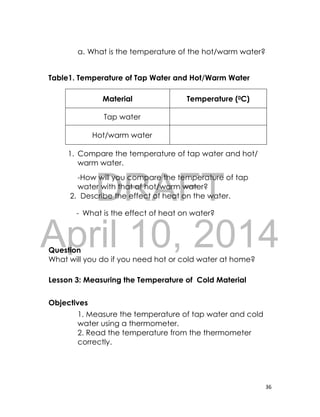 Grade 3 Science Learners Module | PDF