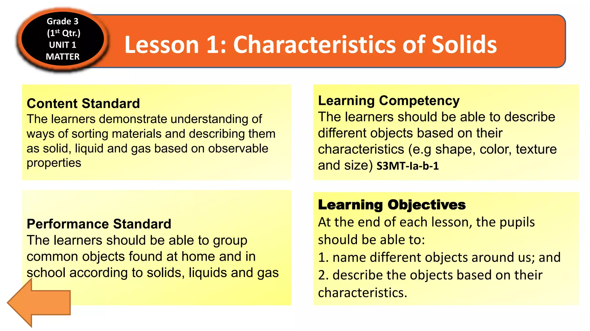 Science Grade 3 1st Quarter Week 1 Lesson 1 | PPTX