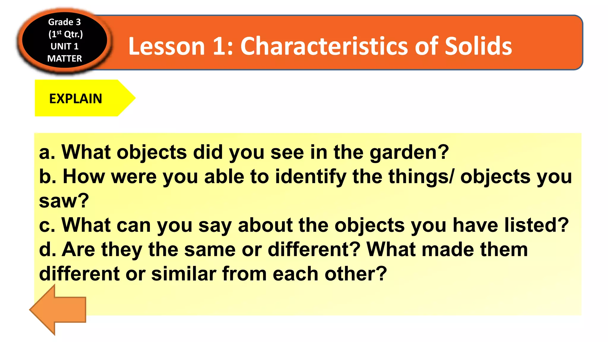 Science Grade 3 1st Quarter Week 1 Lesson 1 | PPTX