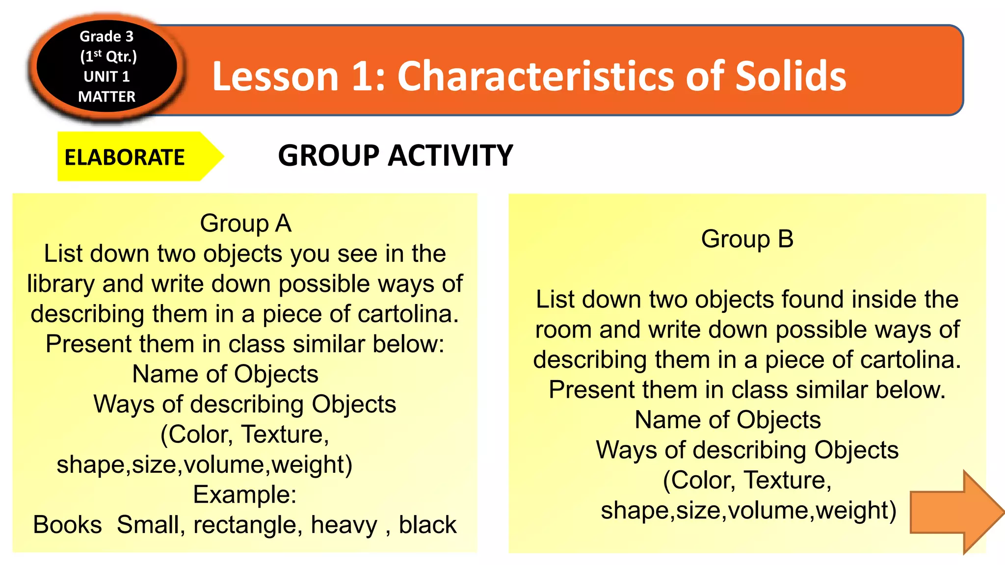 Science Grade 3 1st Quarter Week 1 Lesson 1 | PPTX
