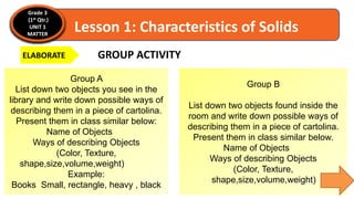 Science Grade 3 1st Quarter Week 1 Lesson 1 | PPTX