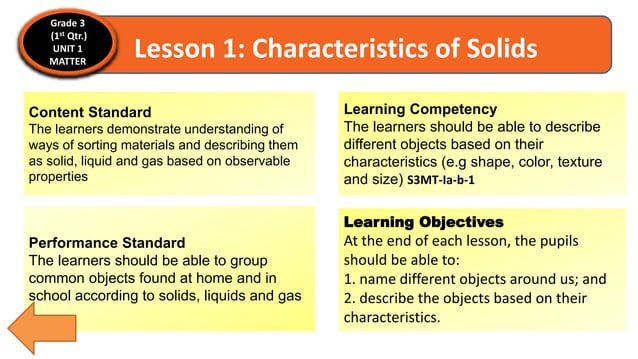 Science Grade 3 1st Quarter Week 1 Lesson 1 | PPT