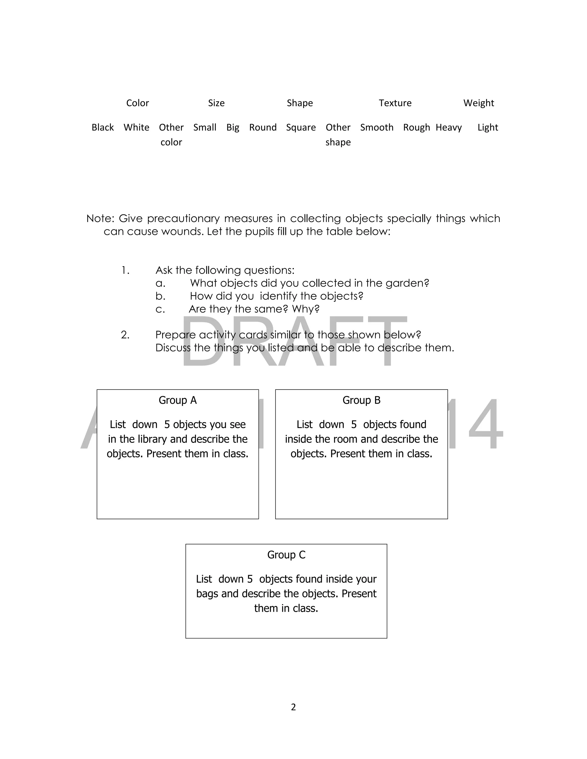 Grade 3 Science Teachers Guide | PDF