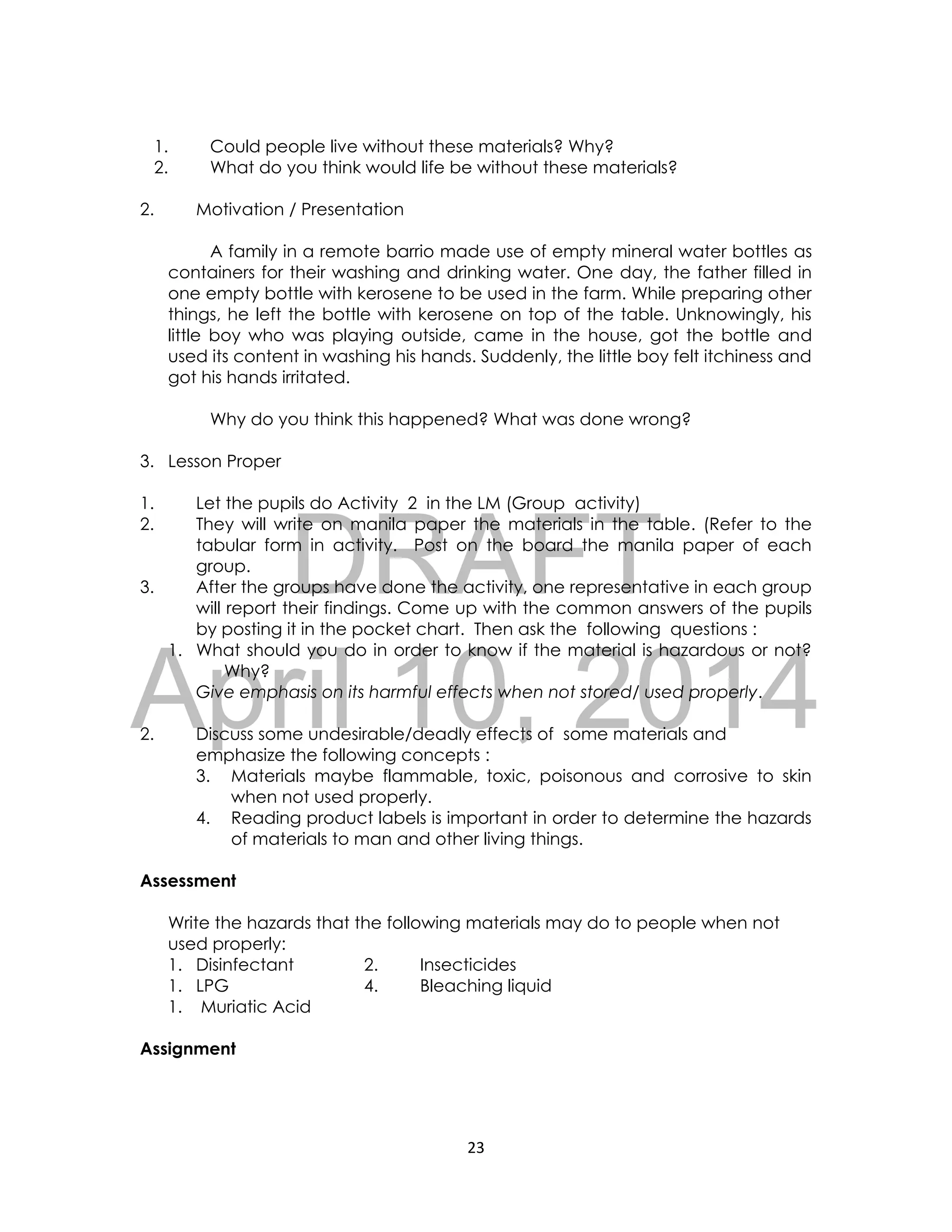 Grade 3 Science Teachers Guide | PDF