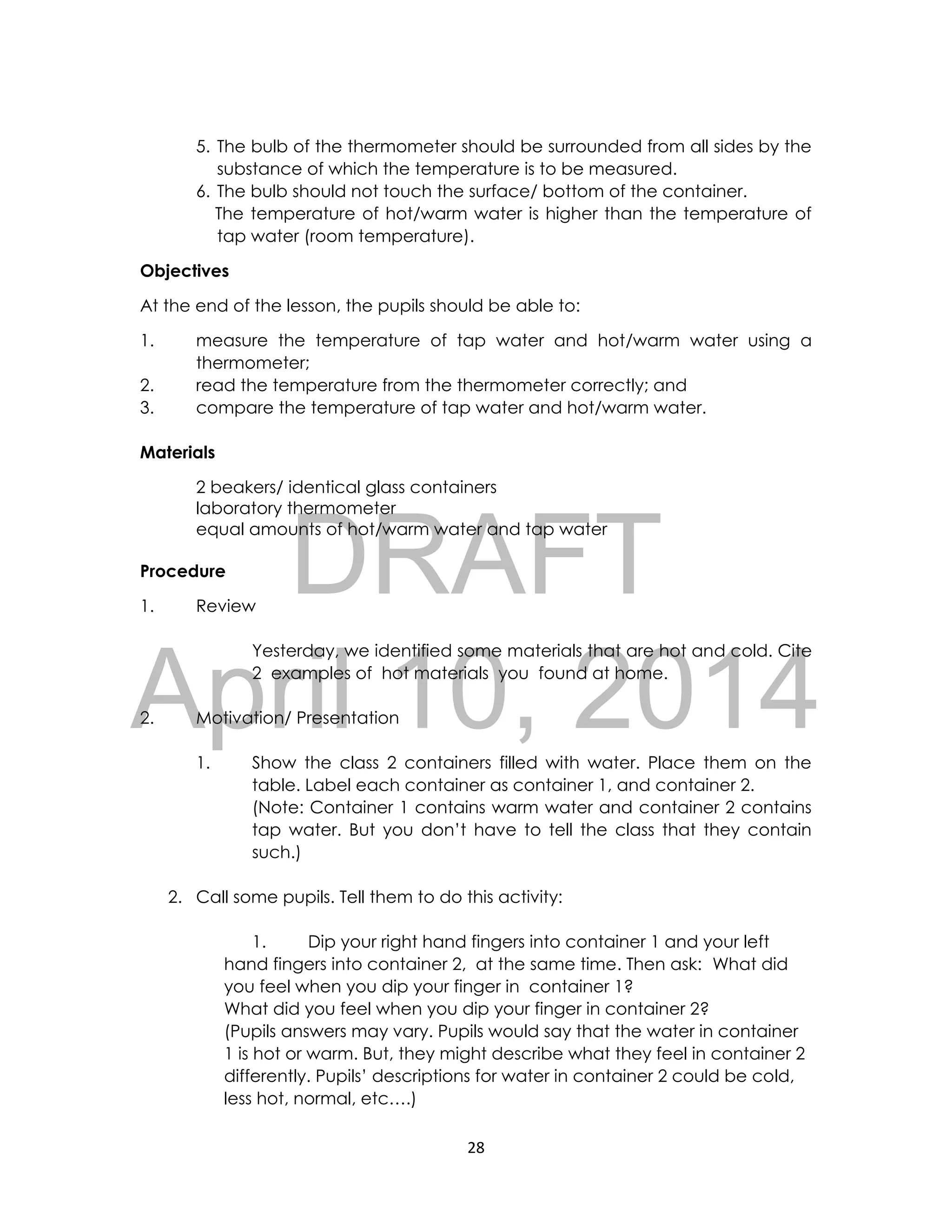 Grade 3 Science Teachers Guide | PDF