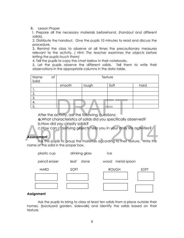 Grade 3 Science Teachers Guide | PDF