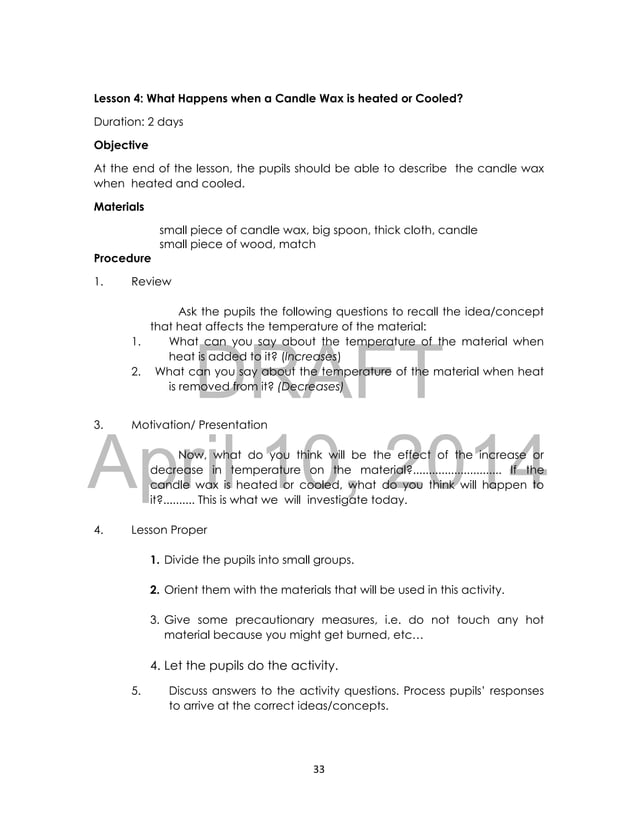 Grade 3 Science Teachers Guide | PDF