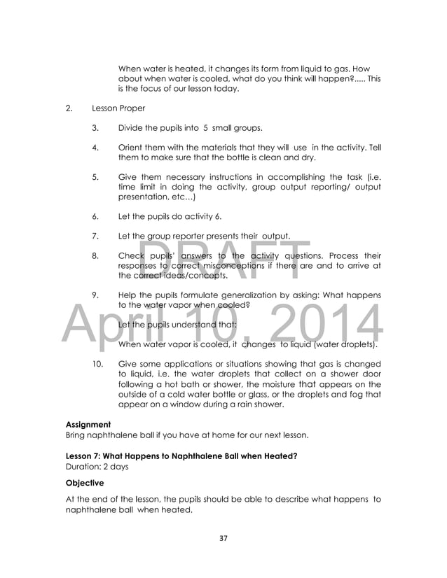 Grade 3 Science Teachers Guide | PDF