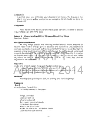 Grade 3 Science Teachers Guide | PDF