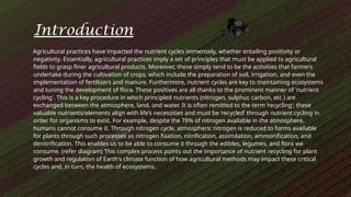 Role of agriculture in cycling nutrients | PPTX
