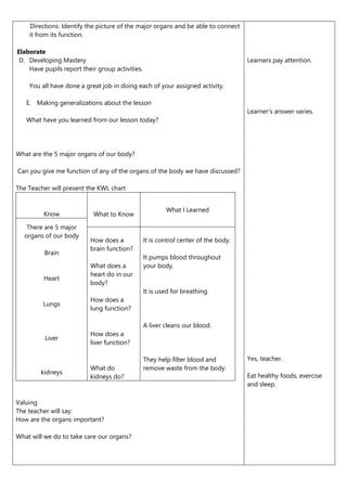 Science4 Q2W1.docx | Lung and Respiratory Health | Diseases and Conditions
