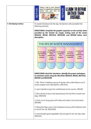 SCIENCE 5 - How Can We Manage Our Waste The 5Rs Technique.docx