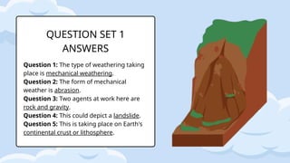 Interactive Review Game on Weathering and Erosion Processes in Earth's ...