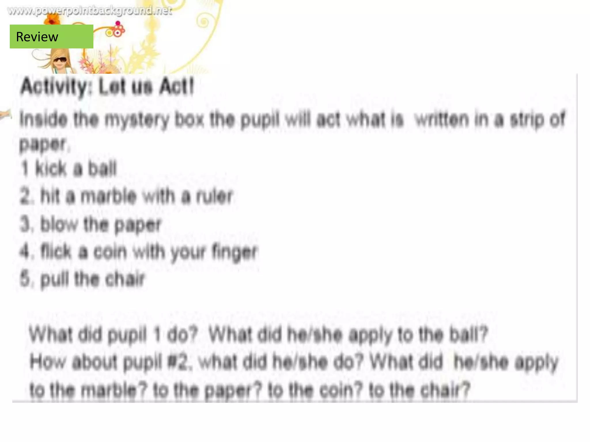 SCIENCE 5 PPT Q3 W1 Day 1-5 - Types Of Motion, Factors Affecting Motion ...